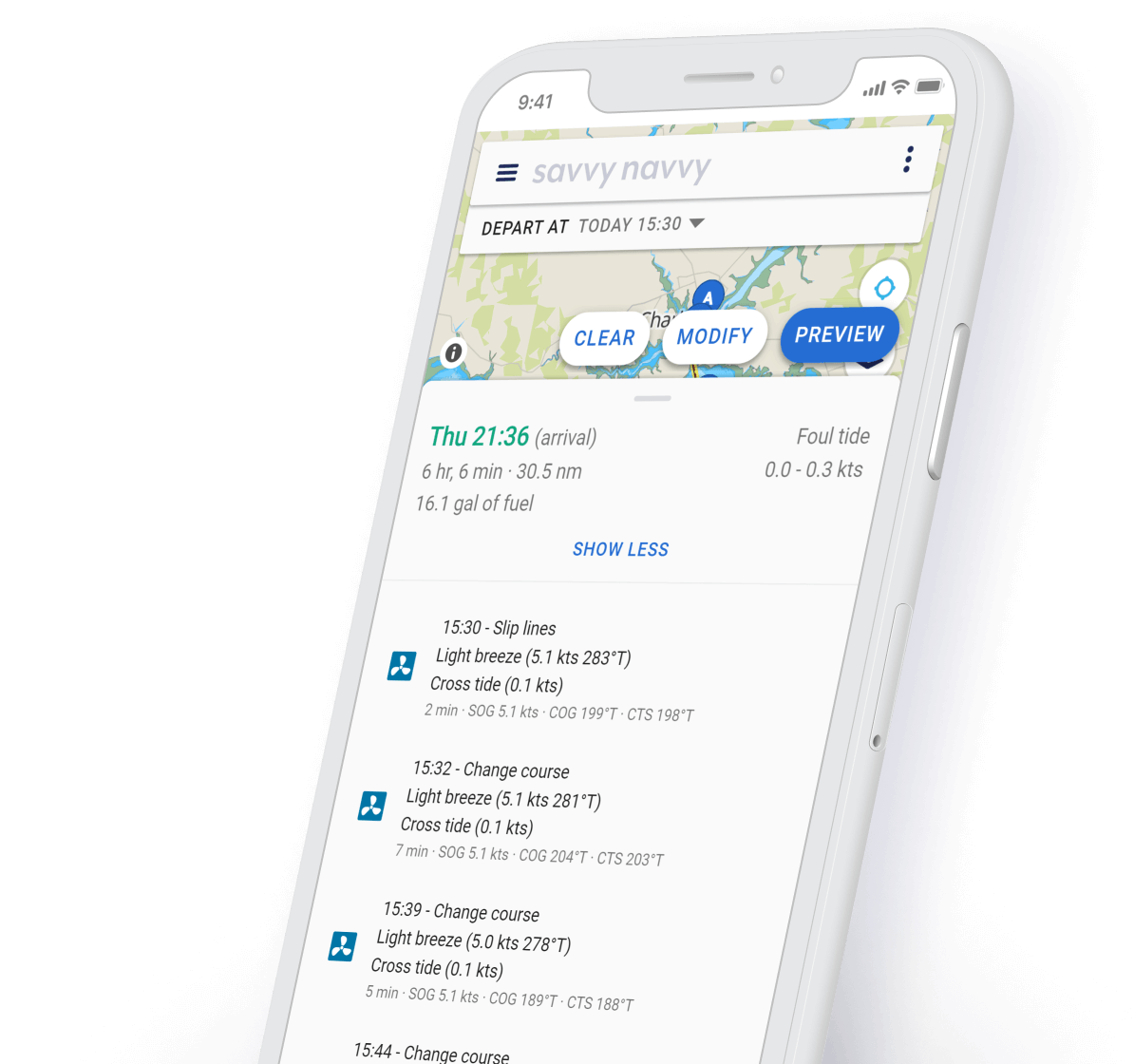 Motorboat Navigation App - savvy navvy